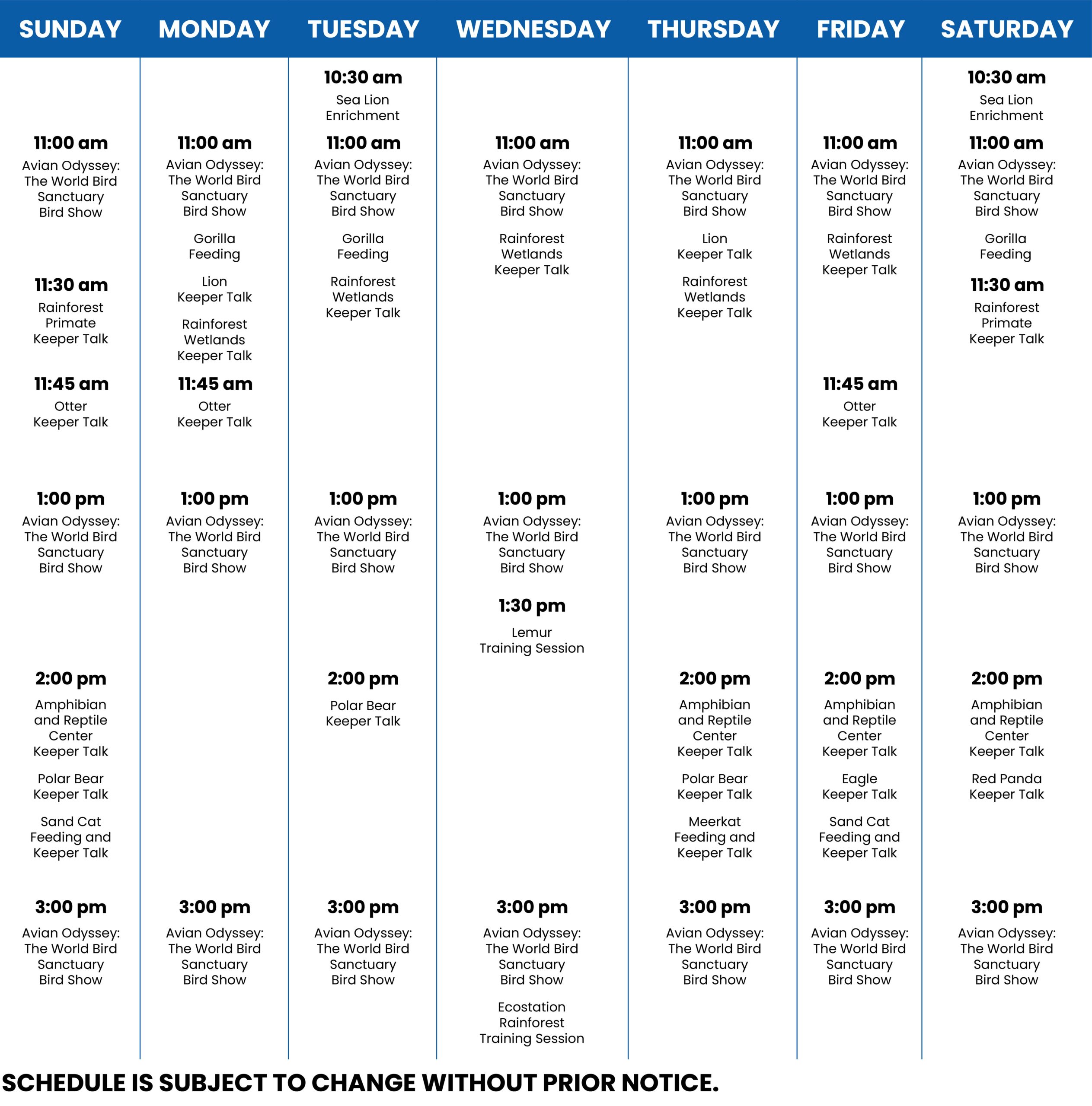Buffalo Zoo Visitor Info | Buffalo NY